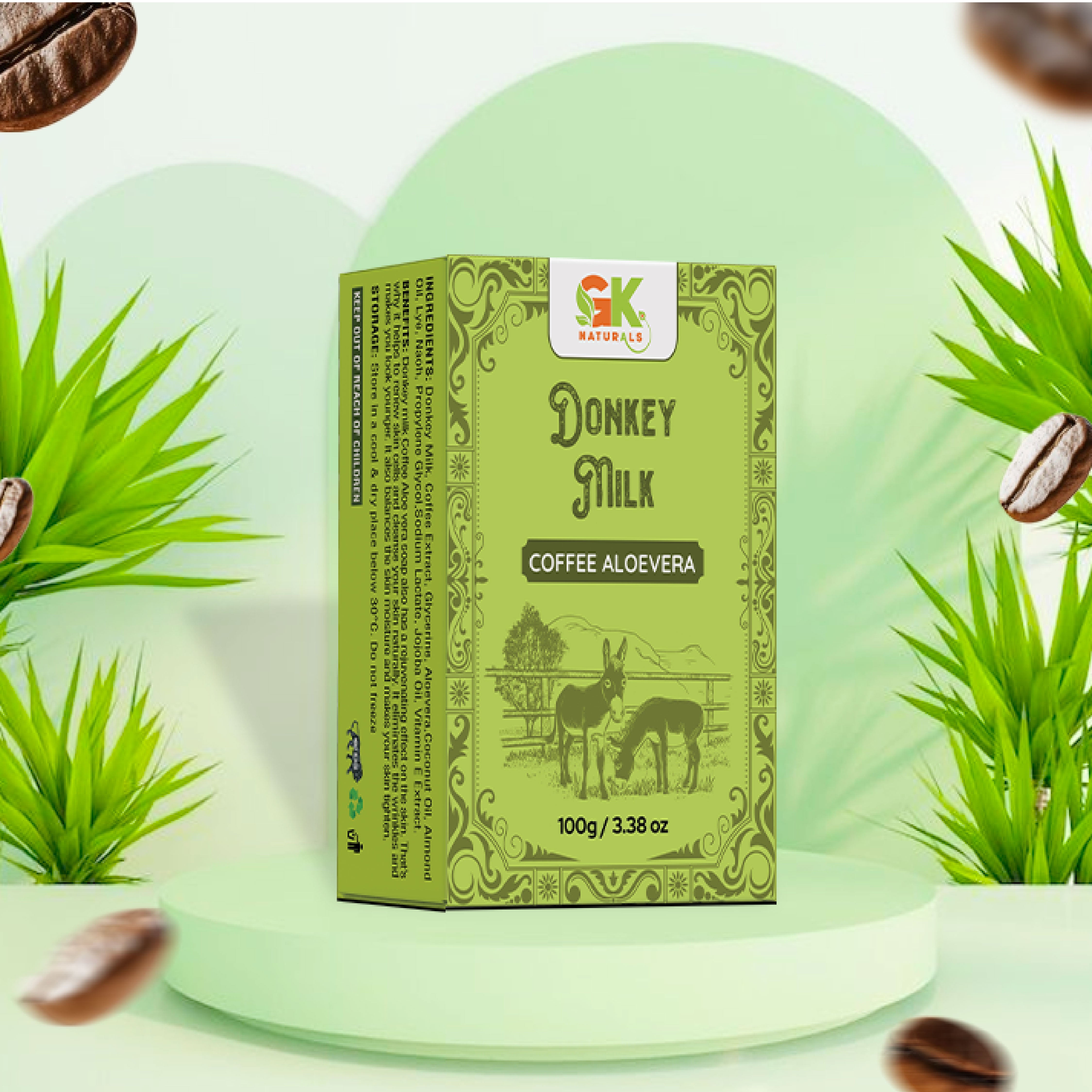 Donkey Milk Aloe Vera Coffee Soap – GK Naturals
